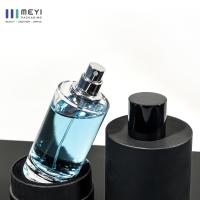 China Luxury 50ml Glass Perfume Bottle with Magnetic Cap and Screen Printed Gift Box for sale