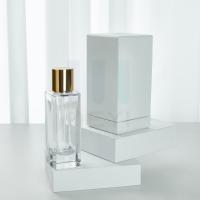 China High Quality Luxury 50ml Perfume Glass Bottle with Magnetic Cap and Paper Box for sale