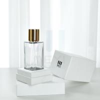 China High Quality Luxury 50ml Perfume Glass Bottle with Magnetic Cap and Paper Box for sale