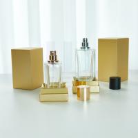 China 50ml Black Glass Perfume Bottle with Magnetic Cap and Black Tube Box for Premium Perfume Packaging for sale