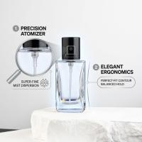 China Custom PET Plastic Perfume Bottle 30ml Fine Mist Spray Pump Leak Proof Empty Cosmetic Container for sale