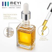 China 30ml Clear Glass Dropper Bottle Leak Proof Cap OEM Custom Color for Hair Growth Oil for sale