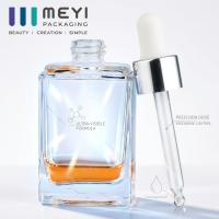 China 15ml Clear Glass Dropper Bottle Leak Proof Cap OEM Custom Color for Facial Serum for sale