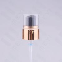 China 18/410 Outer Spring Treatment Pump / Rose Gold Cream Pump With AS Cap for sale
