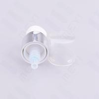 China Pp Cosmetic Treatment Pump Spray Pump With Cap , 18/410 Silver Aluminum Cream Pump for sale