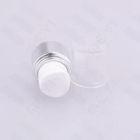 China Pp Cosmetic Treatment Pump Spray Pump With Cap , 18/410 Silver Aluminum Cream Pump for sale