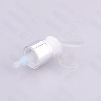 China Pp Cosmetic Treatment Pump Spray Pump With Cap , 18/410 Silver Aluminum Cream Pump for sale