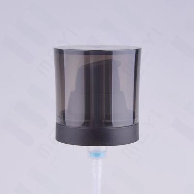 China Matt Black Plastic Cream Foundation Pump 18/410 Outer Spring With AS Cap for sale