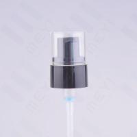 China Black Plastic Screw Cap 18/410 Makeup Foundation Pump With AS Dustcap for sale