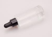 China 1 Ounce With Dropper Cap Clear Glass Bottle for sale