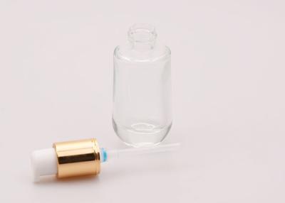 China Essential Oil 25 Ml Glass Jar 18mm 410mm Gold Glass Spray Bottle for sale
