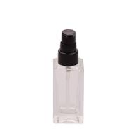 China 35ml Square Clear Serum Bottles Vials 20/410 Screw Type for sale