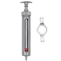 China Stainless Steel Luer Lock Metal Veterinary Syringe 10ml Cattle Injection Needles for sale