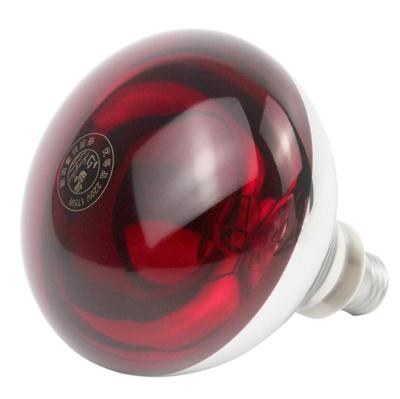 China Breeding Bulb 75w Pig Trough Feeder E27 Infrared Heat Lamp for sale