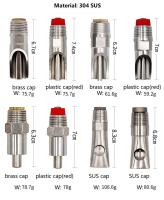 China 63mm Hex Water Nipple Valve 86g Nipple Drinker For Pig Farming Animal for sale