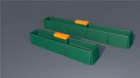 China Goat Sheep Antifrost 2.8m Cattle Water Drinkers Plastic Cattle Trough for sale