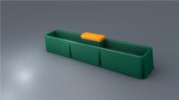 China Goat Sheep Antifrost 2.8m Cattle Water Drinkers Plastic Cattle Trough for sale