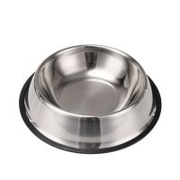 China Stainless Steel 600ml Pet Feeder Bowl 5.4cm Dog Food Feeder for sale
