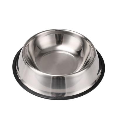 China Stainless Steel 600ml Pet Feeder Bowl 5.4cm Dog Food Feeder for sale