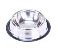 China 200ml Ss Dog Feeding Bowl Rubber Base Sus304 Dog Food Feeder for sale