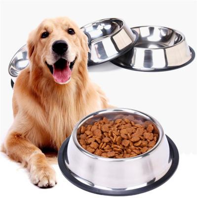 China 200ml Ss Dog Feeding Bowl Rubber Base Sus304 Dog Food Feeder for sale