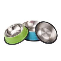 China LOGO Printing 200ml Non Spill Dog Bowl 15.2cm Rubber Food Bowl for sale
