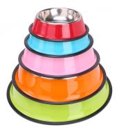 China LOGO Printing 200ml Non Spill Dog Bowl 15.2cm Rubber Food Bowl for sale