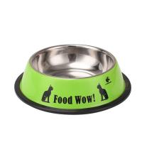 China Multi Color 2200ml Pet Feeder Bowl 6.4cm No Spill Dog Bowl for sale