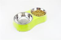 China Raised Sus304 Raised Pet Feeder Bowl PFB Double Wall Dog Bowl for sale