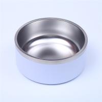China Feeding 64oz Dog Travel Water Bowl Sus304 Rubber Dog Bowl for sale