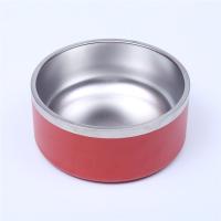 China Feeding 64oz Dog Travel Water Bowl Sus304 Rubber Dog Bowl for sale