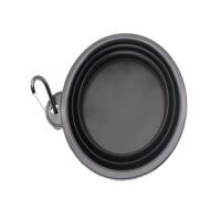 China Foldable 450ml Collapsible Dog Water Bowl 66g Dog Bowl With Rubber Base for sale