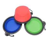 China Portable 80g Pet Feeder Bowl 13cm Collapsible Water Bowl for sale