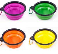 China Large 80g Pet Feeder Bowl 1100ml Collapsible Water Bowl for sale