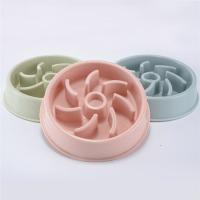 China Chock Preventing Slow Down Dog Bowl PVC Phthalate Slow Feeder Puppy Bowl for sale