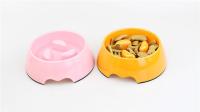 China Plastic 190g Small Pet Feeder Bowl Pantone Cat Slow Feeder for sale