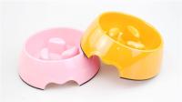 China Plastic 190g Small Pet Feeder Bowl Pantone Cat Slow Feeder for sale