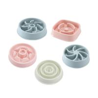 China Chock Preventing Slow Down Dog Bowl PVC Phthalate Slow Feeder Puppy Bowl for sale
