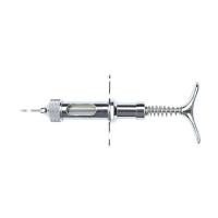 China Veterinary 2ml Stainless Steel Plunger Syringe Automatic Injector for sale