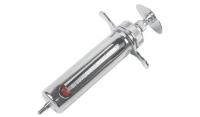 China Luer Lock Veterinary Metal Syringe 20ml Manual Stainless Steel Syringe for sale