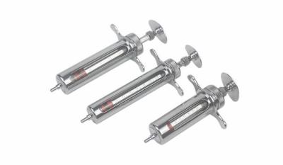 China Animal Husbandry 40ml Pet Metal Syringe Needle Veterinary Injection Syringe CS-302-40 for sale