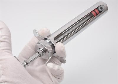 China Copper 20ml Veterinary Metal Syringe 9.5cm Luer Lock Metal for sale
