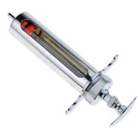 China Luer Lock Veterinary Metal Syringe 20ml Manual Stainless Steel Syringe for sale