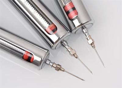 China Pet Health Care 50ml Veterinary Metal Syringe 21CM Veterinary Injection Gun for sale