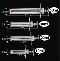 China Copper 10ml Veterinary Metal Syringe Gun 13cm Animal Vaccination for sale