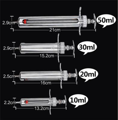 China Luer Lock Cattle Injection Needles 40ML Veterinary Injection Syringe for sale