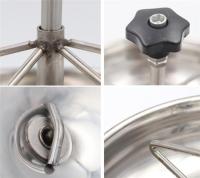 China 750g Stainless Steel Hog Feeder 25cm Piglet Milk Feeder for sale