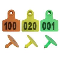 China Sheep 70mm Livestock Ear Tags Identification ET-03 Plastic for sale