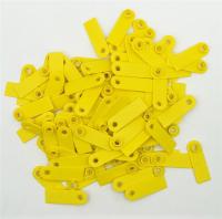 China Numbering Livestock Ear Tags TPU Rfid Sheep Tags Yellow for sale