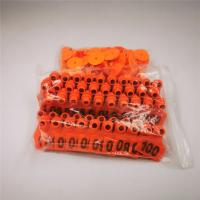China Barcode Cow Number Tags 100mm Cow Tag Numbering System for sale